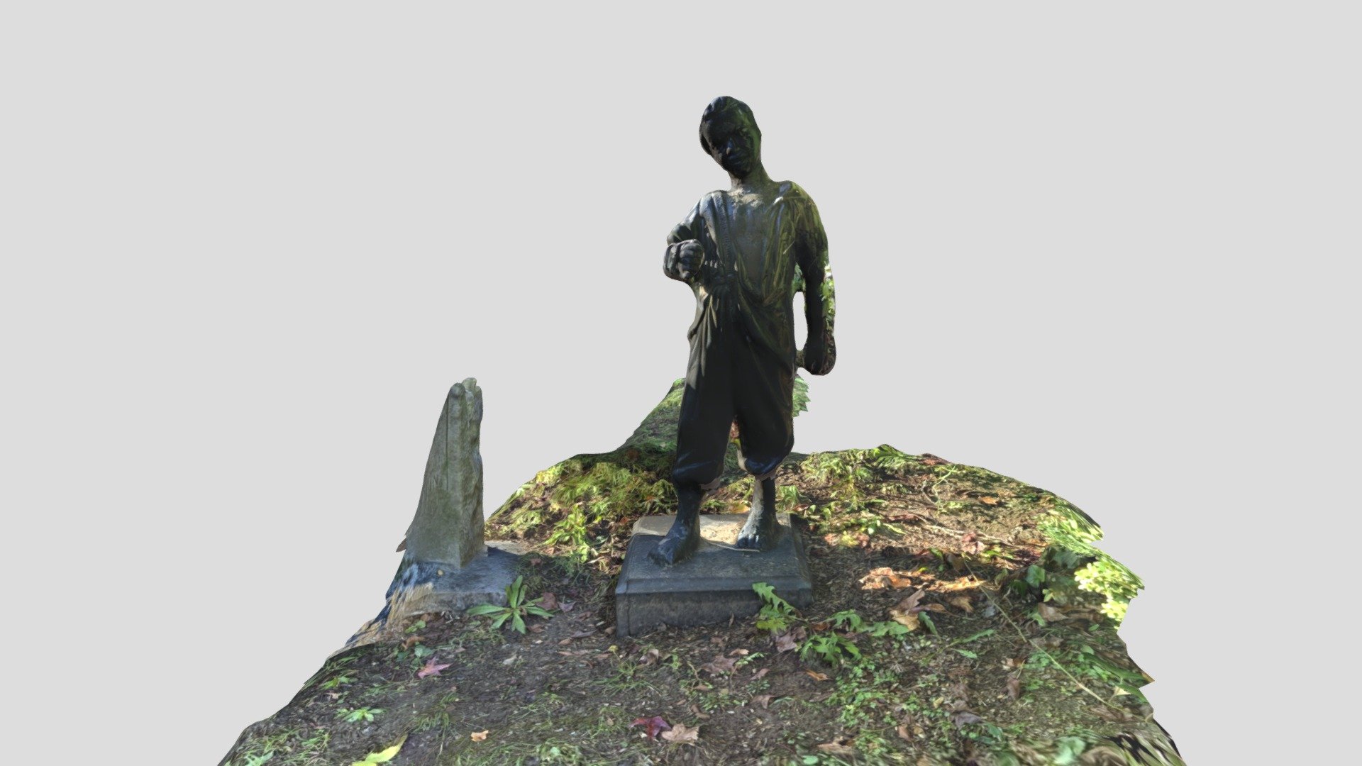 Cast Iron Statue of Young Boy VCU_3D_5750) - Download Free 3D model by ...