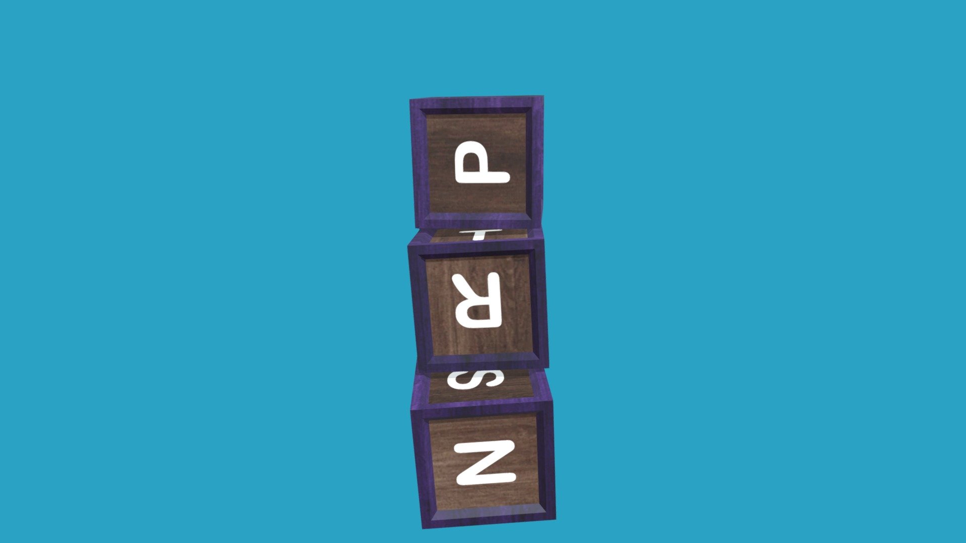 Letter Cube - 3D model by Sproston06 [579a9d9] - Sketchfab