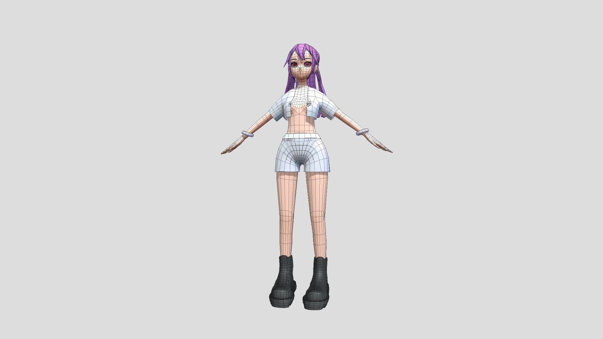 Girl - 3D model by LTD (@LTD112) [579bde9] - Sketchfab