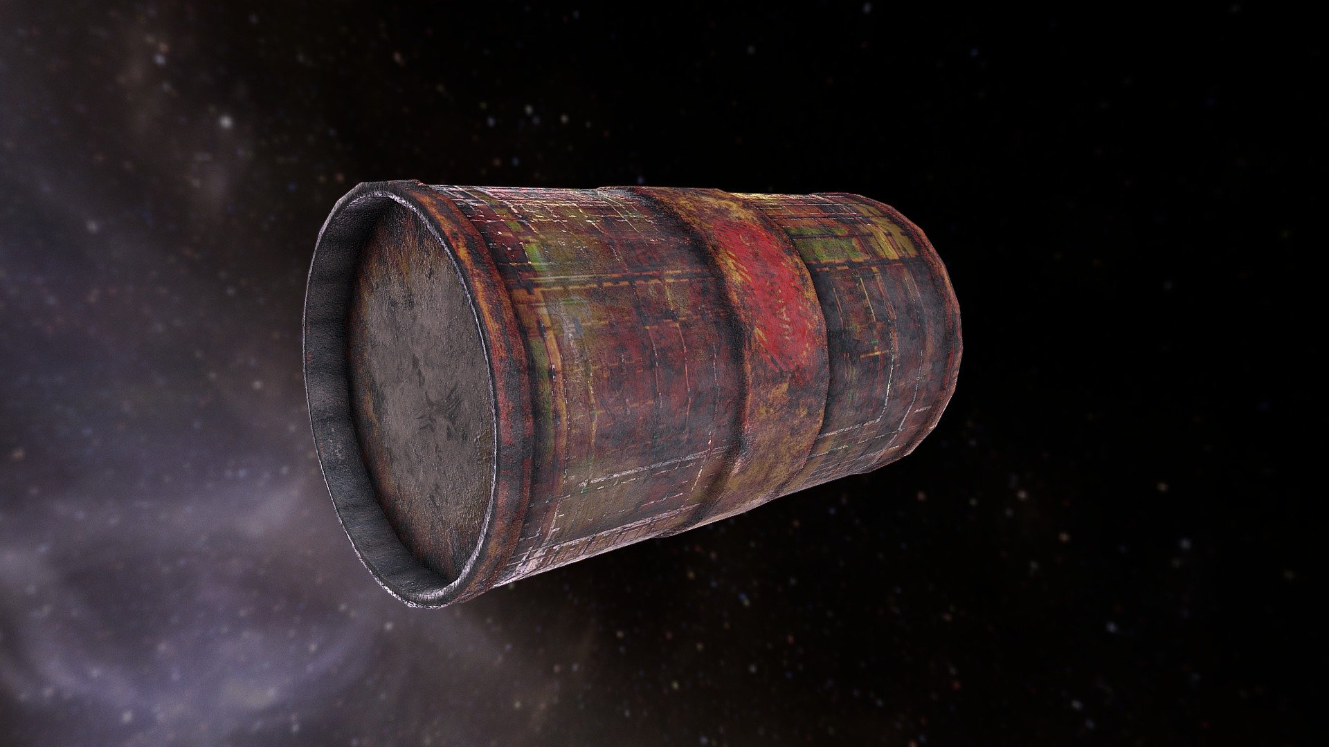 Space Barrel - 3D model by JacoboSB [579d90a] - Sketchfab