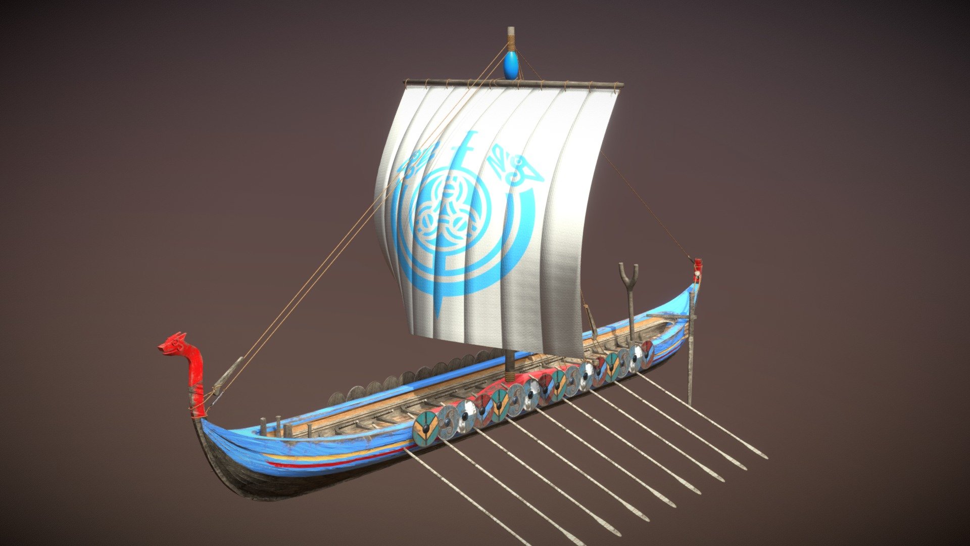 Sturgian Longboat - Viking-inspired Warship - 3D model by denizkaplan ...