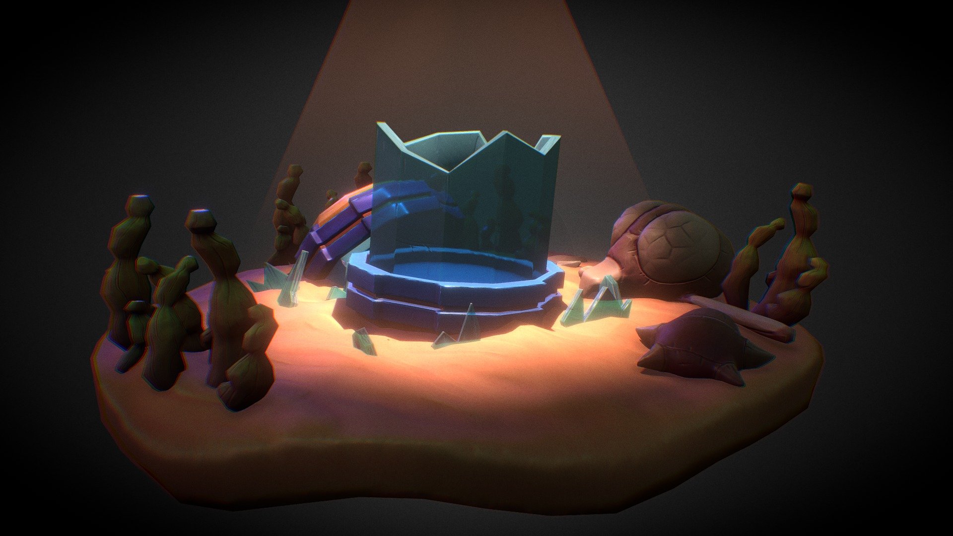 Super Metroid Broken Capsule - 3D model by yatacosmic [57a0b23] - Sketchfab