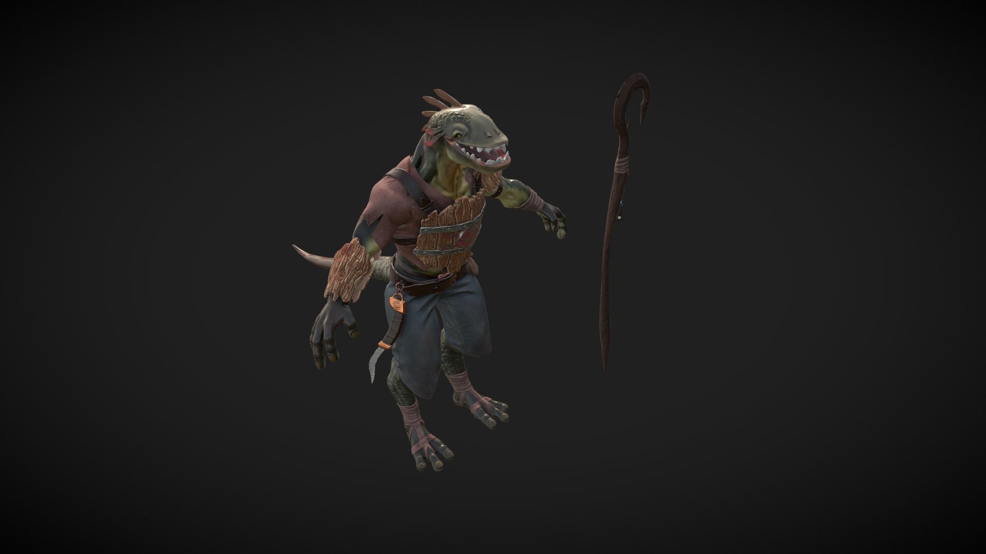 Lizard-Man - 3D model by Oluwafisayo [57a0e07] - Sketchfab