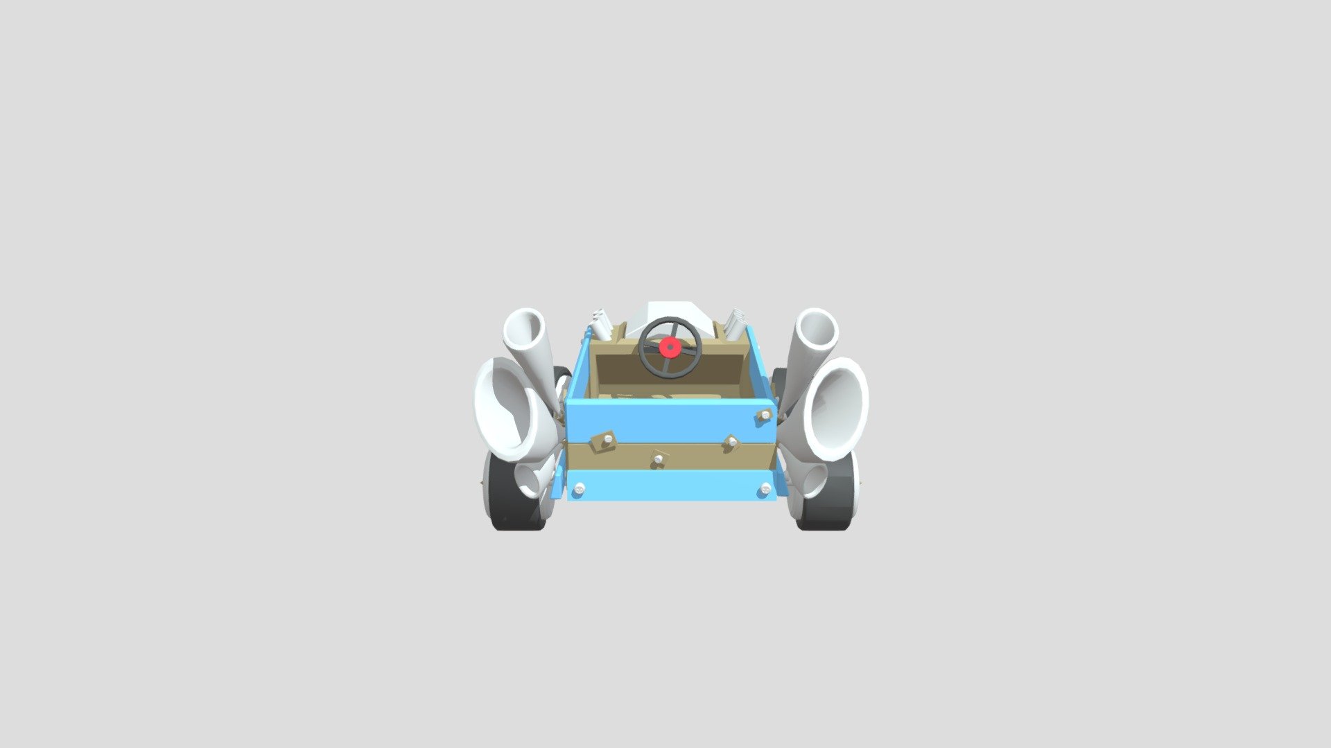Pimped wooden car - 3D model by Lino_Gerome [57a3db3] - Sketchfab