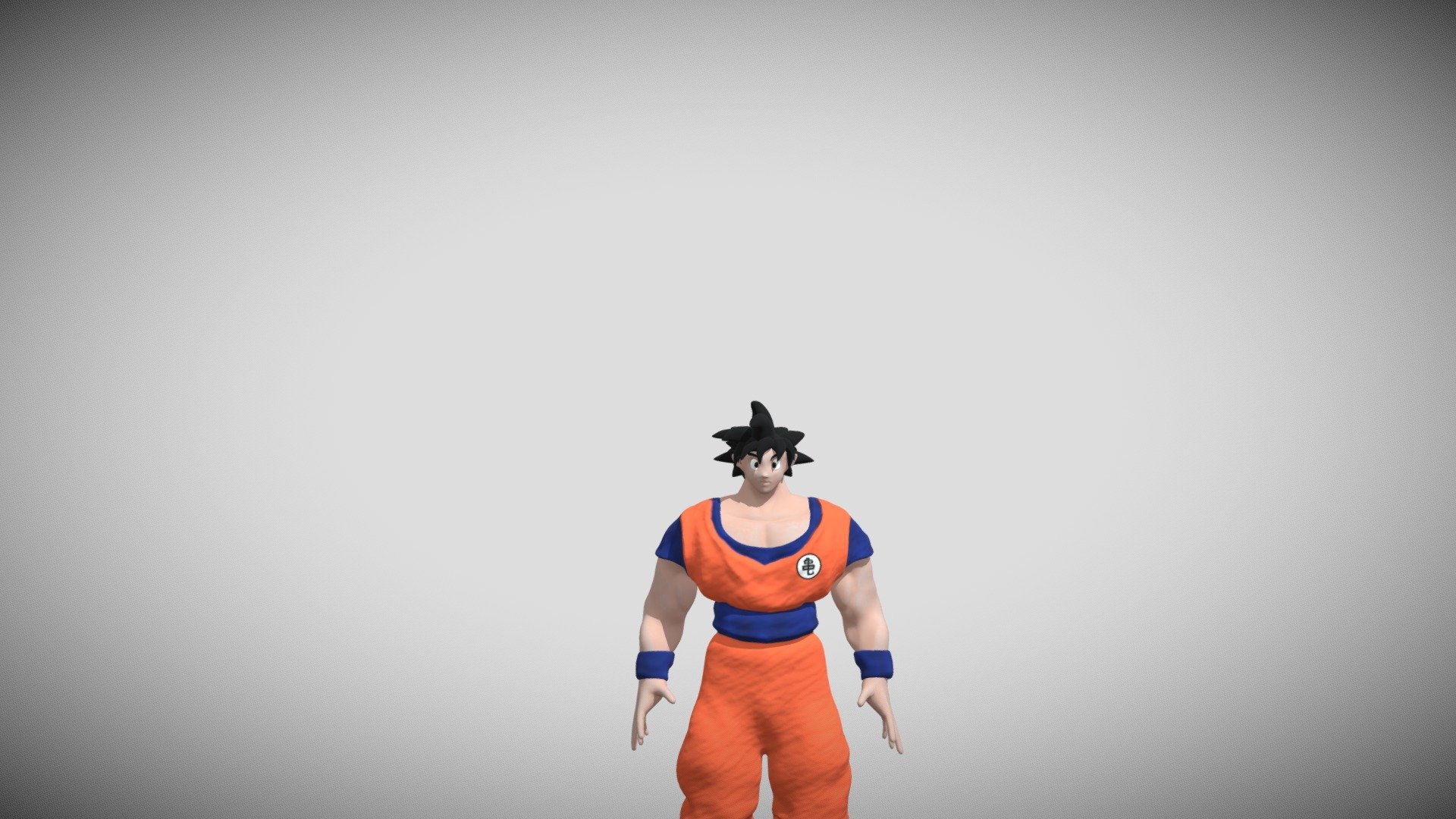 Goku Model - First Attempt - 3D model by rmigliaccio [57a4228] - Sketchfab