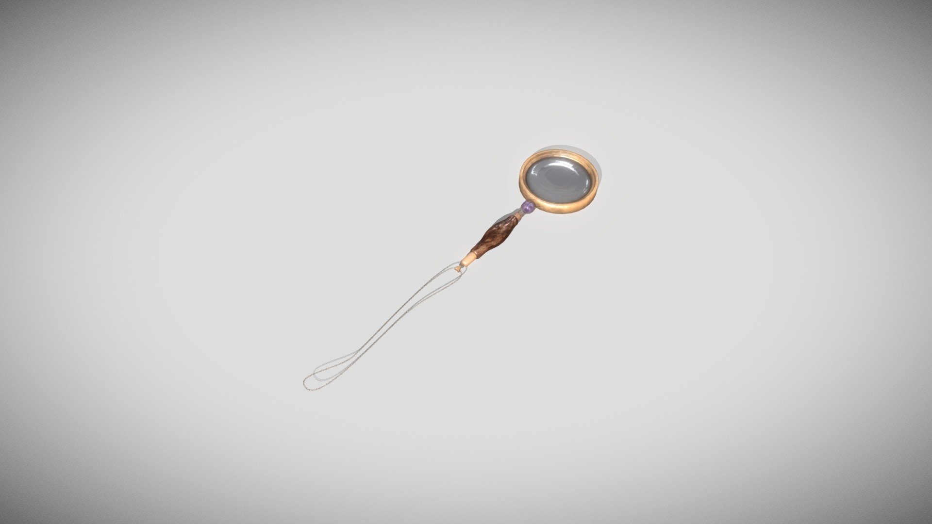 Magnifying glass with gem - Download Free 3D model by Flora (@flora ...