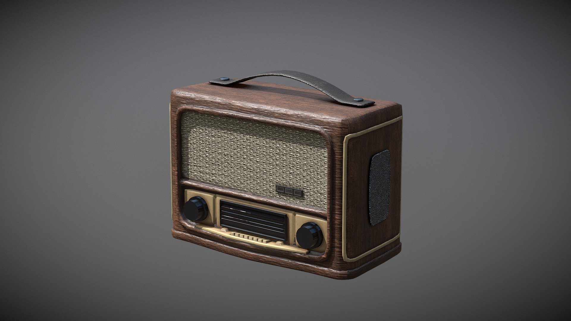 Old Radio LP - 3D model by HomelessCheeseMan [57a6d05] - Sketchfab