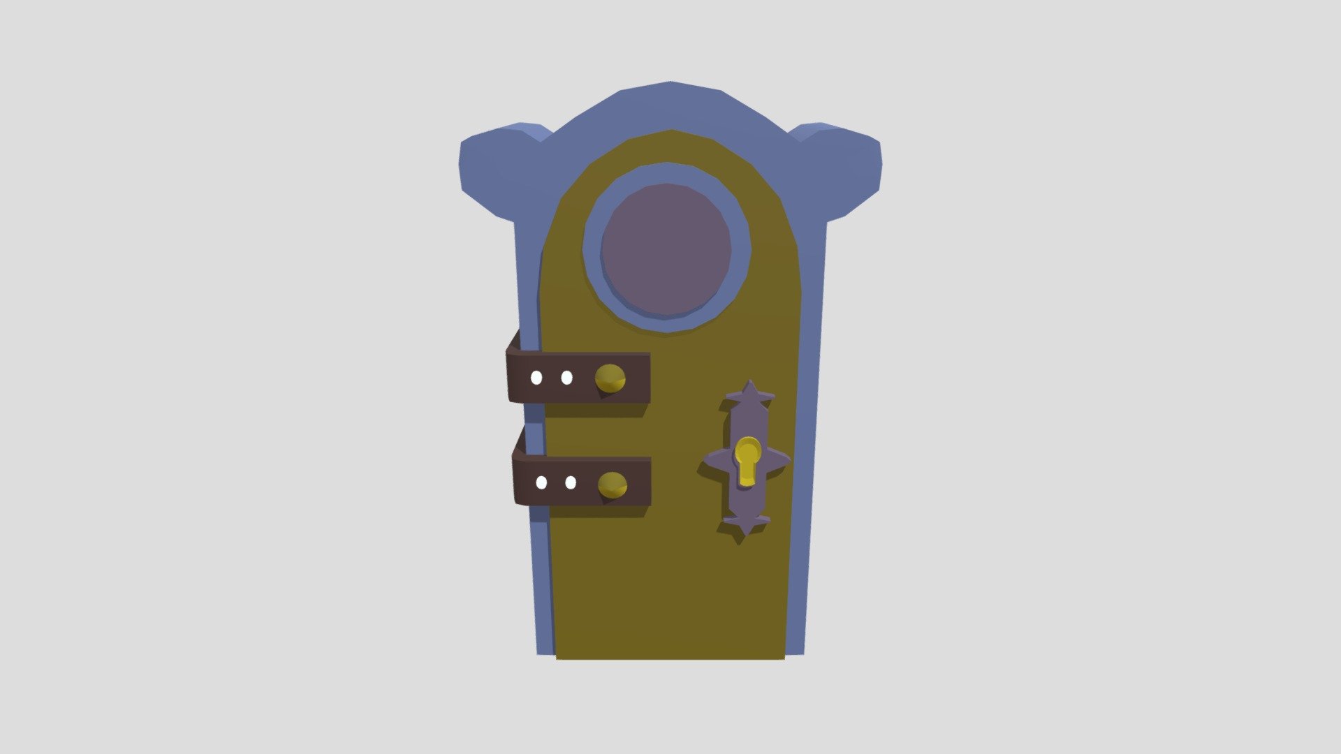 Low Poly Fantasy door - Inspired in TOH series - Download Free 3D model ...
