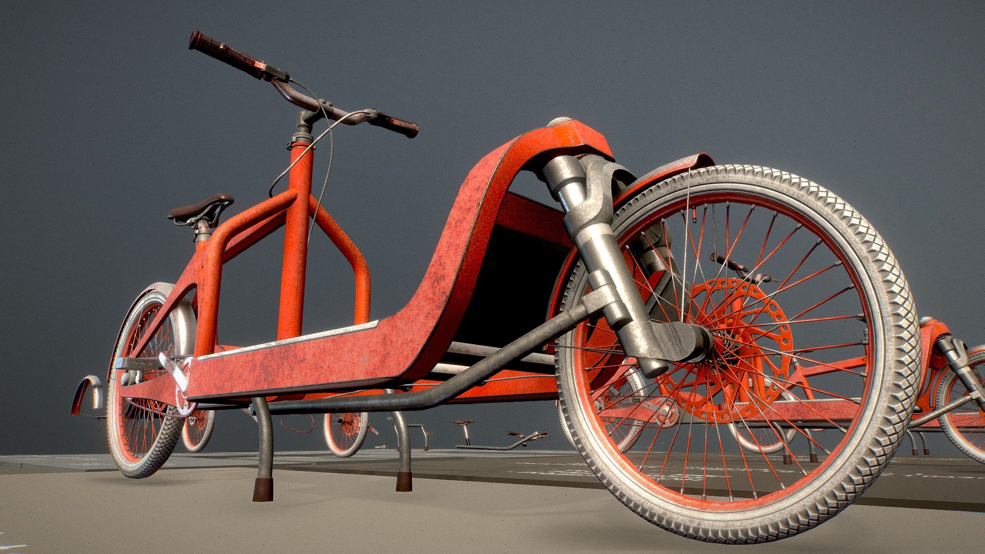 Cargo Bike Rusted Version - 3D model by VIS-All-3D (@VIS-All) [57a8fde ...