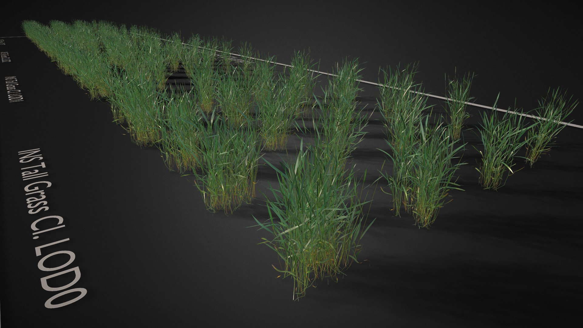 INS tall clumps realistic grass with 4 LOD's - Buy Royalty Free 3D ...