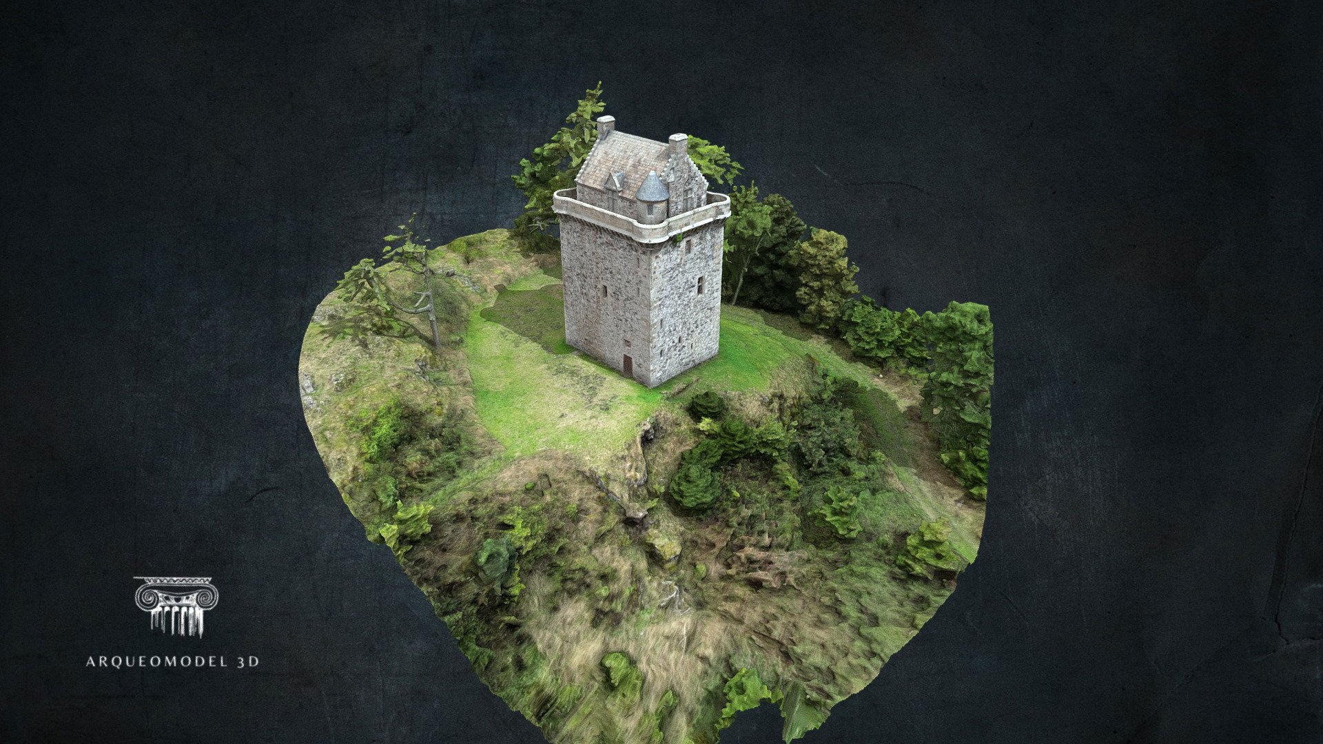 Fatlips Castle | SCOTLAND - Buy Royalty Free 3D model by Arqueomodel3D ...