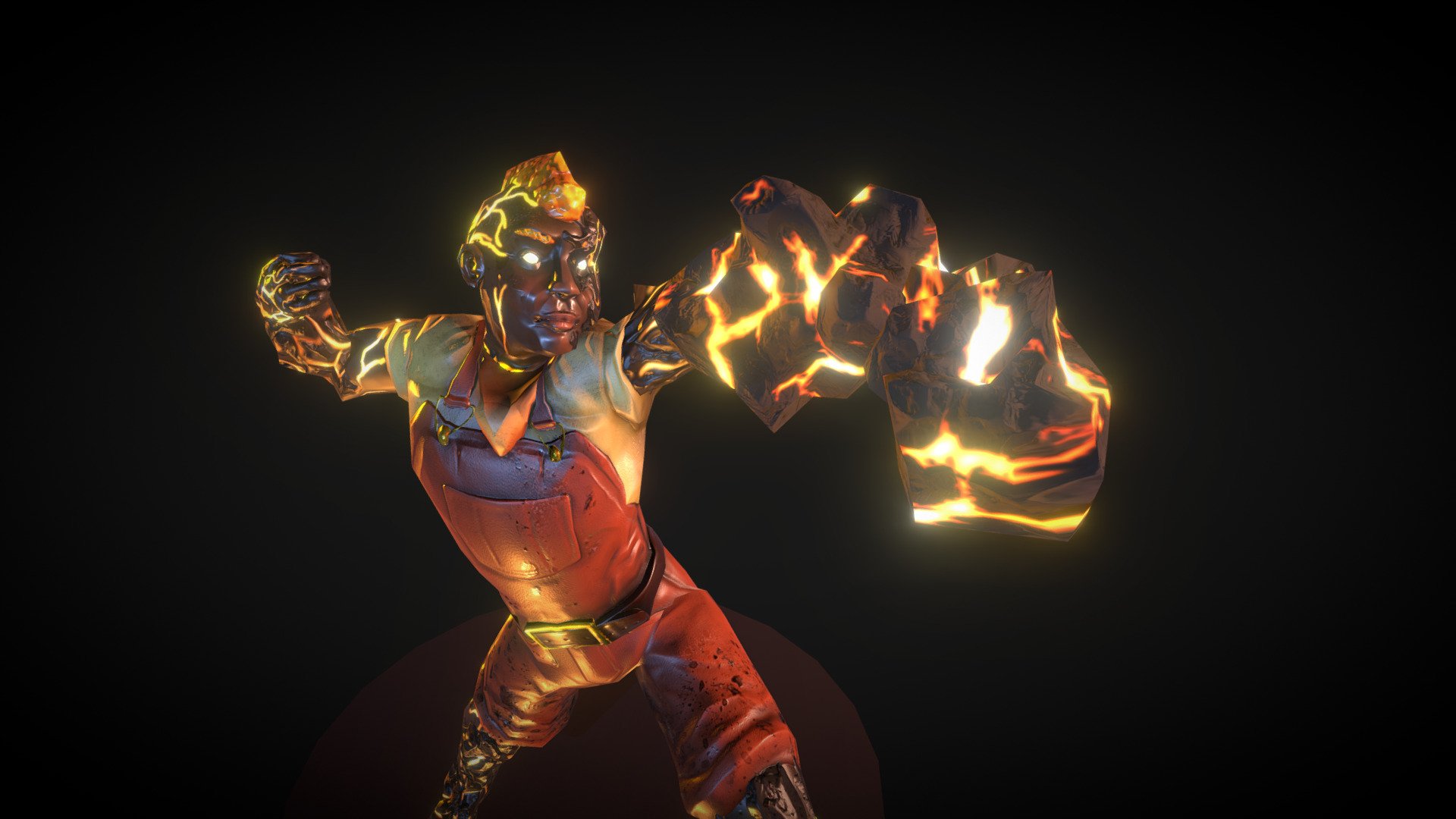 Magma Miner Posed - 3D model by afnopere [57ac027] - Sketchfab