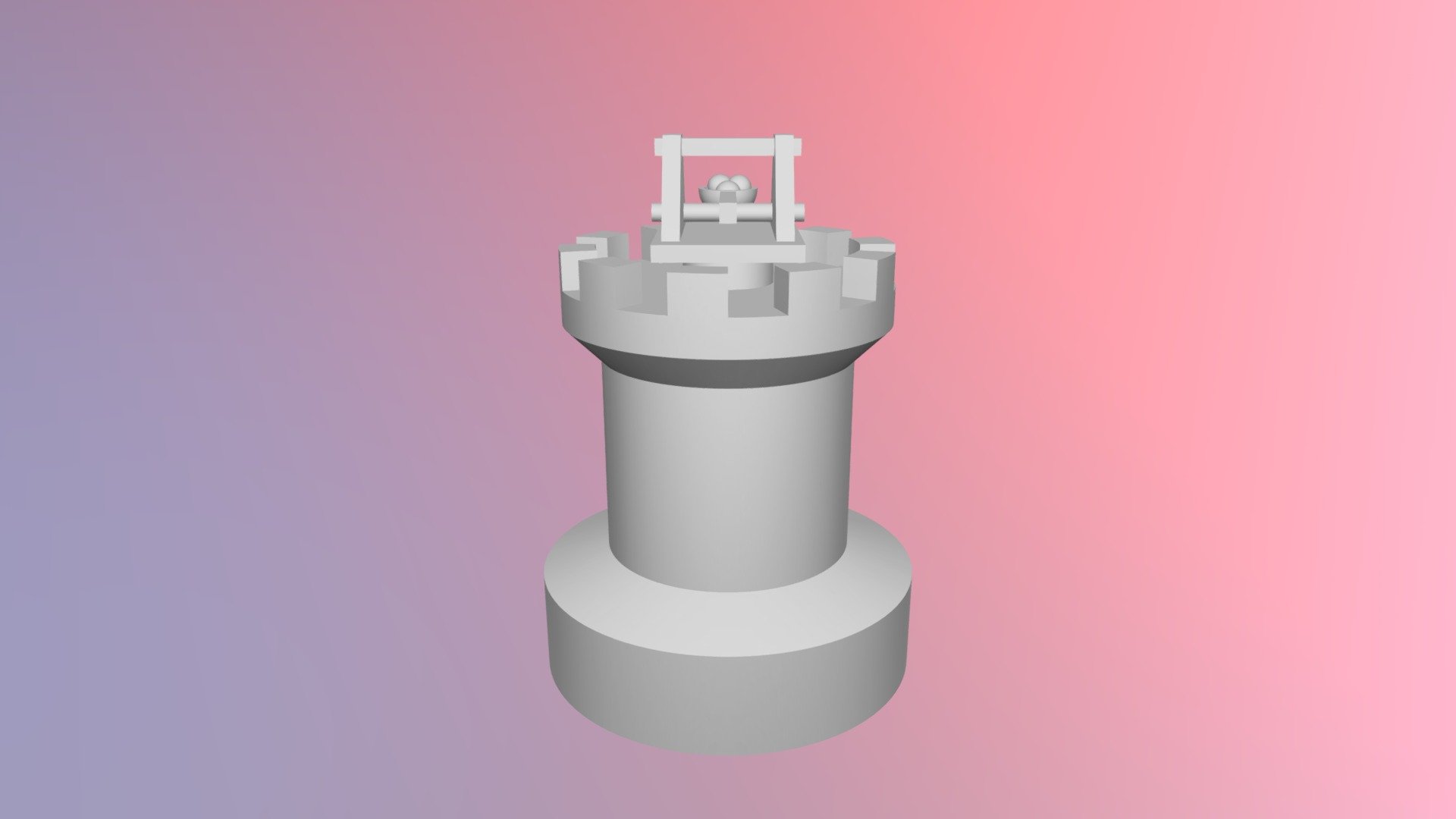 Catapult Tower Board Game Piece - 3D model by Jacob_Winder [57adb8d ...