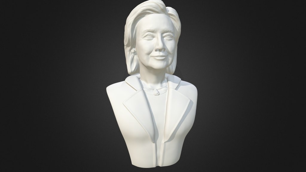 Hillary Clinton - 3D model by TomVeg (@tomislavveg) [57ae339] - Sketchfab