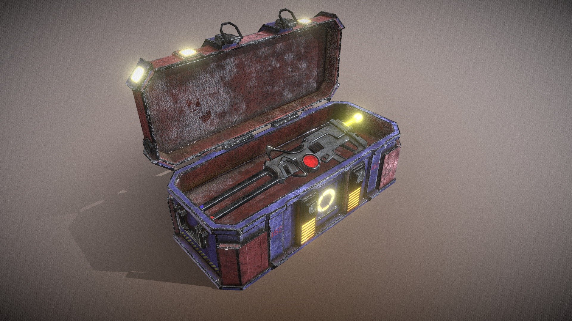 Sci-Fi Chest With Magnezone Weapon - 3D model by Victor Hugo Santos ...