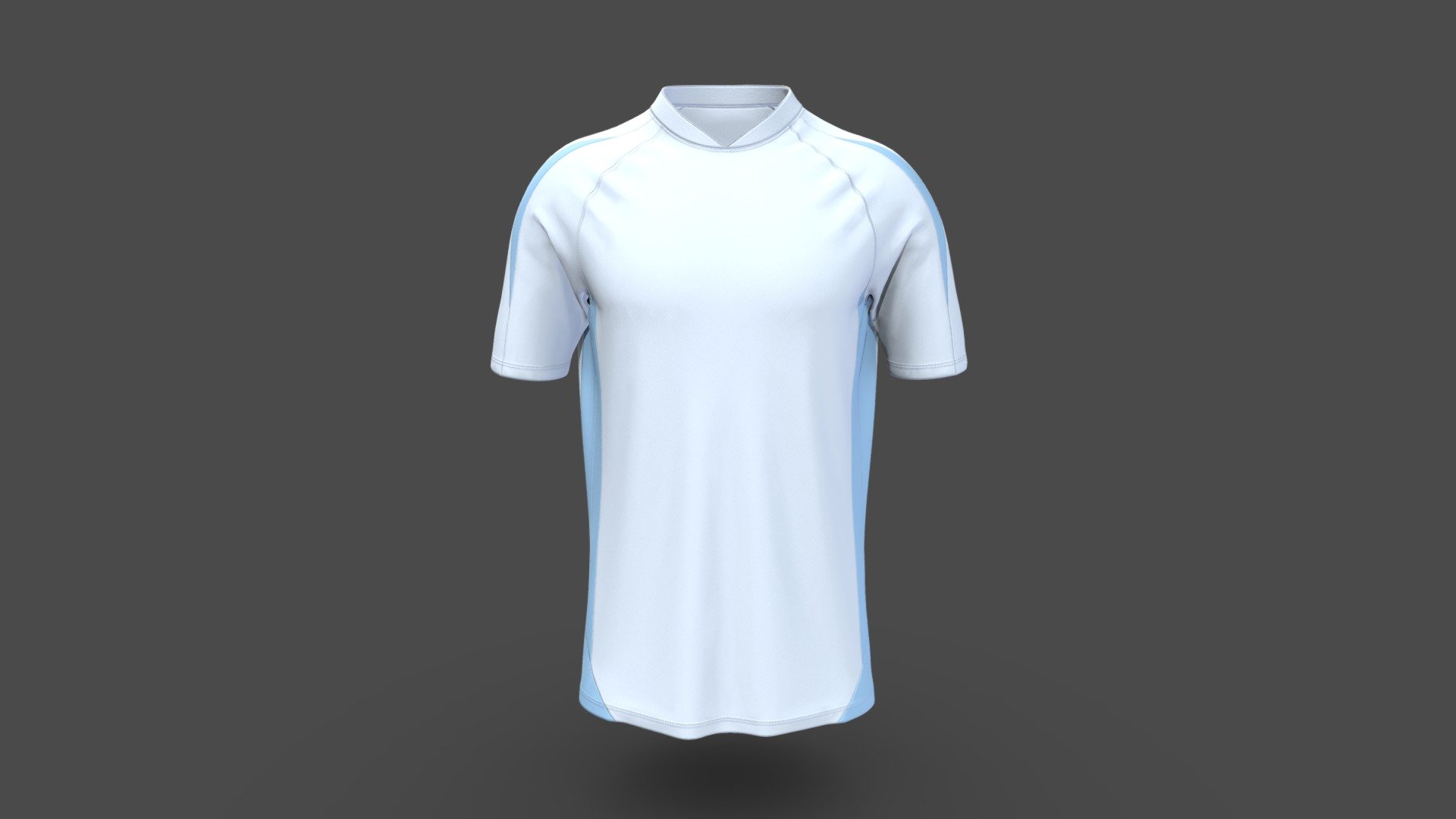 Men Raglan Sporty Tee - Buy Royalty Free 3D model by BINARYCLOTH ...
