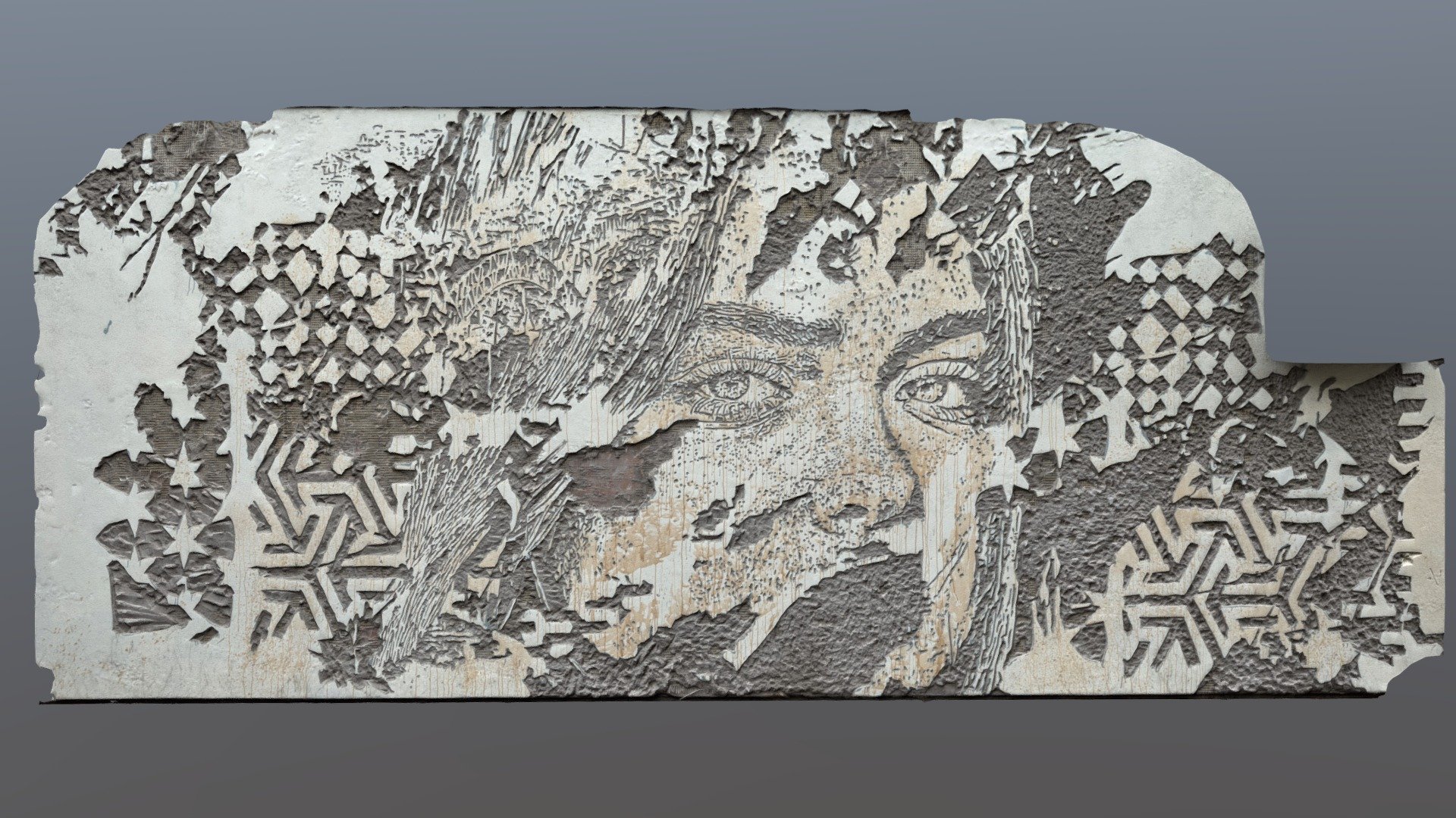 Scratching the Surface by Vhils - 3D model by Specimen 3D (@specimen3d ...