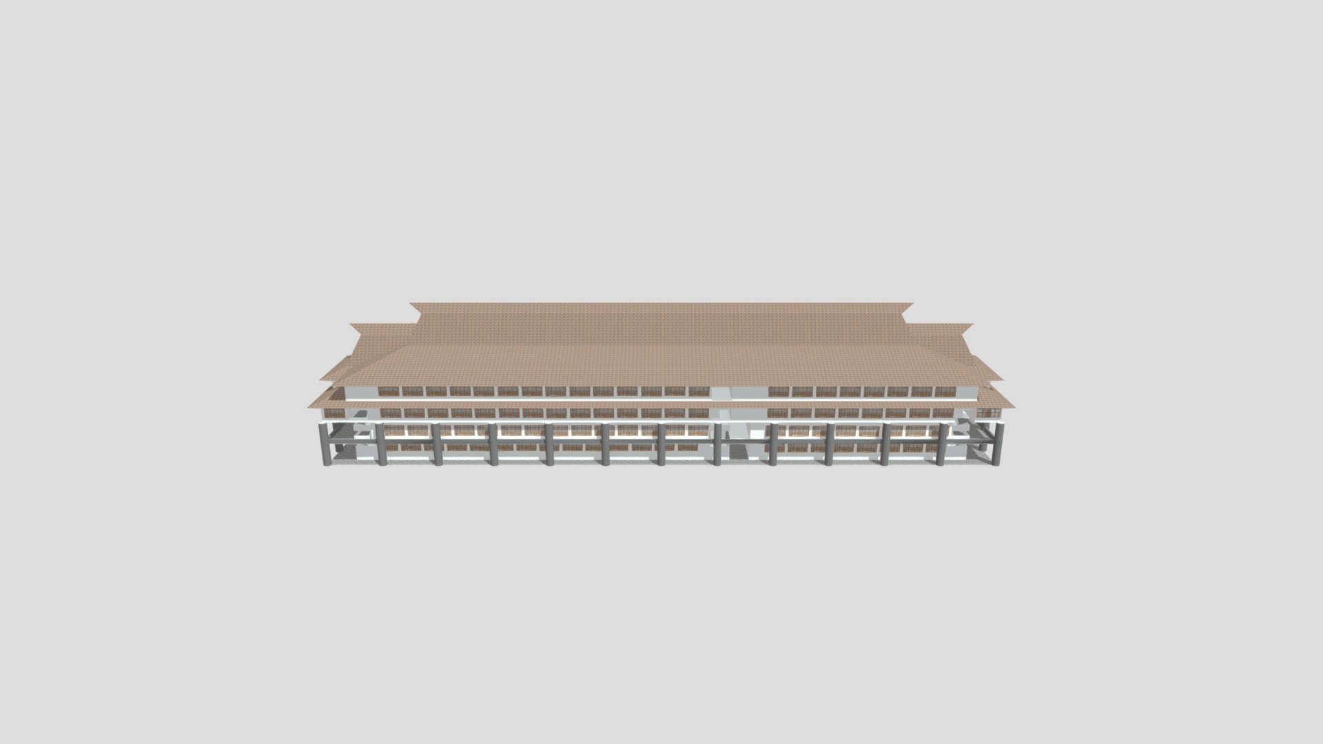 Gedung Teknik ITB - Download Free 3D model by 26_dito [57b6651] - Sketchfab