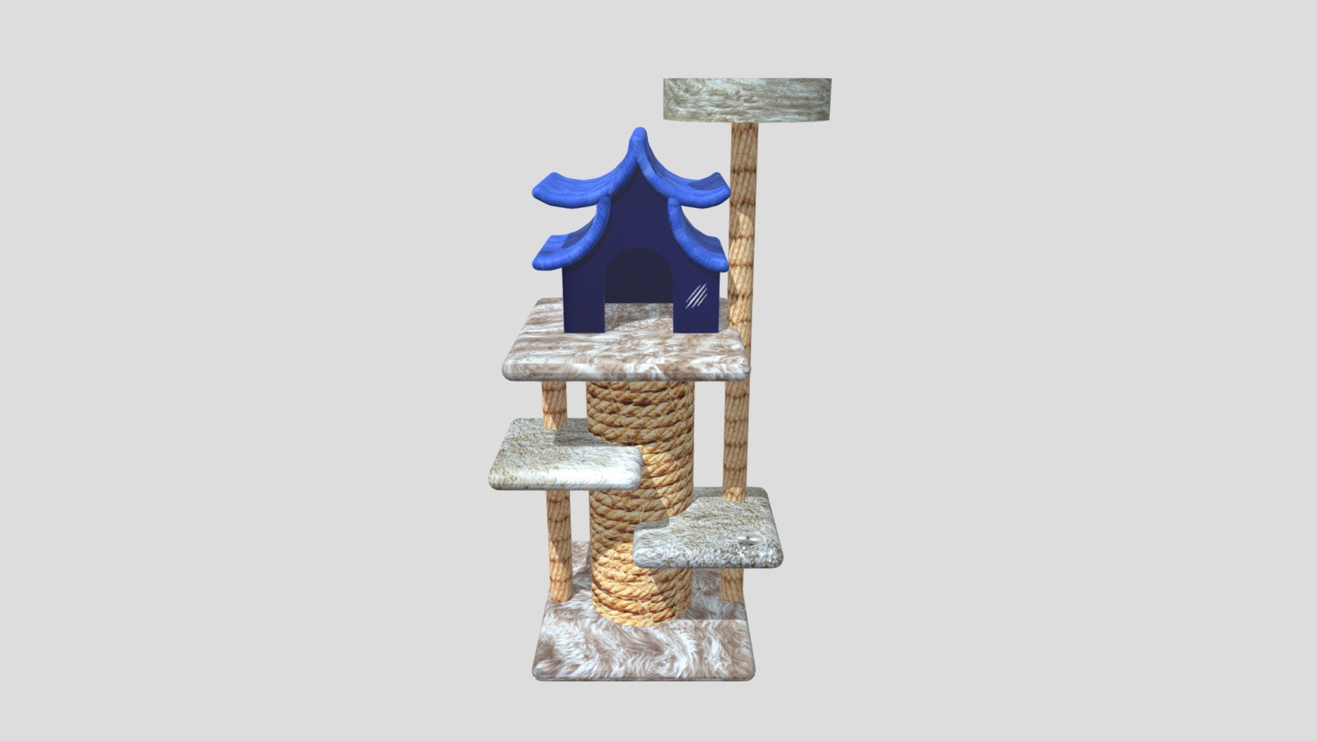 Cat Tree - Download Free 3D model by Kaley.Stoker [57b6a88] - Sketchfab