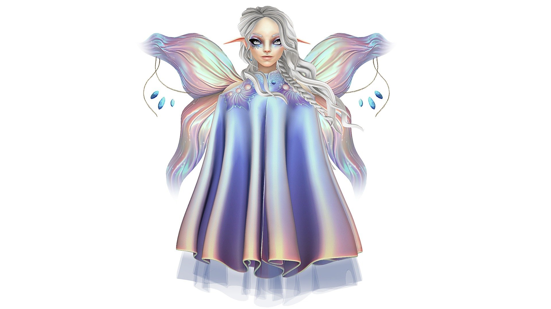 Stylized Fairy Bust - 3D model by Sharon Kunne (@sharonkunne) [57bcdef ...