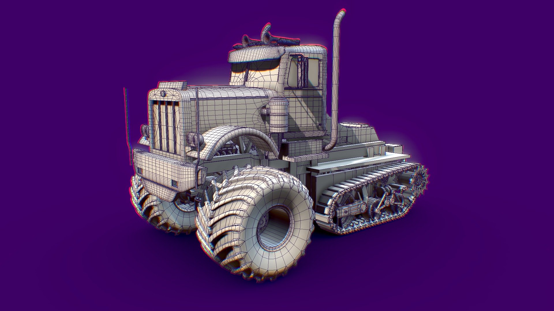 Monster Pete Half Track - Download Free 3D model by Jorma Rysky (@Rysky ...