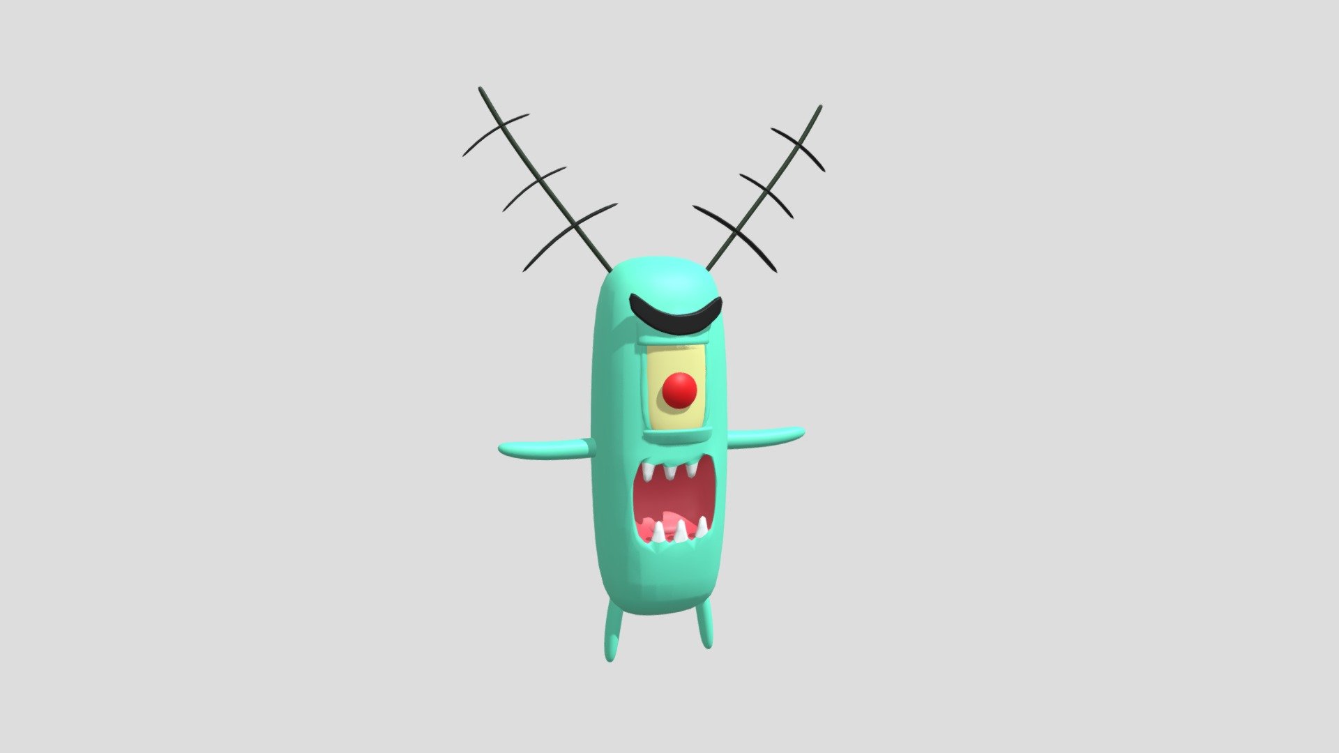 Plankton Rigged - Download Free 3D model by KarmaDiya [57bdb1f] - Sketchfab