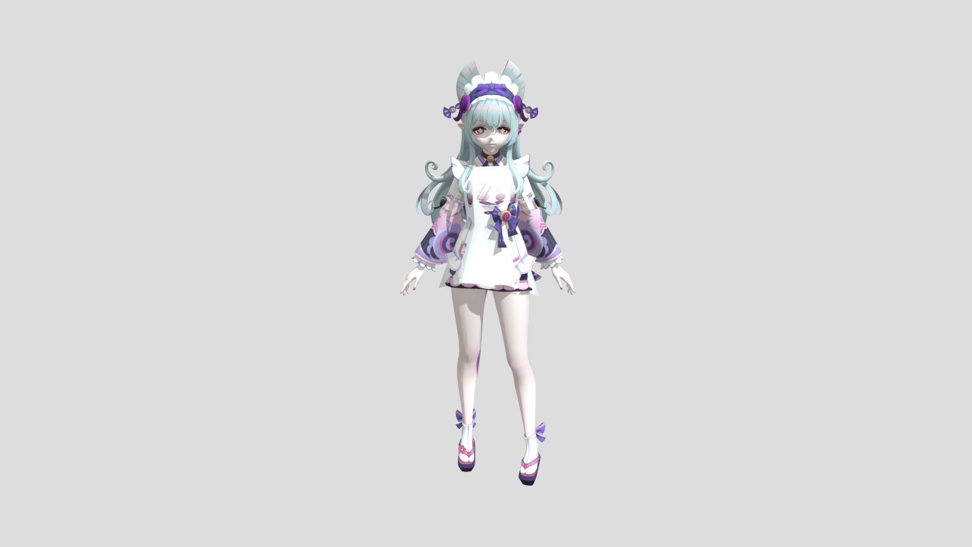 Yumemizuki Mizuki rigged (Free) - Download Free 3D model by Aether36 ...
