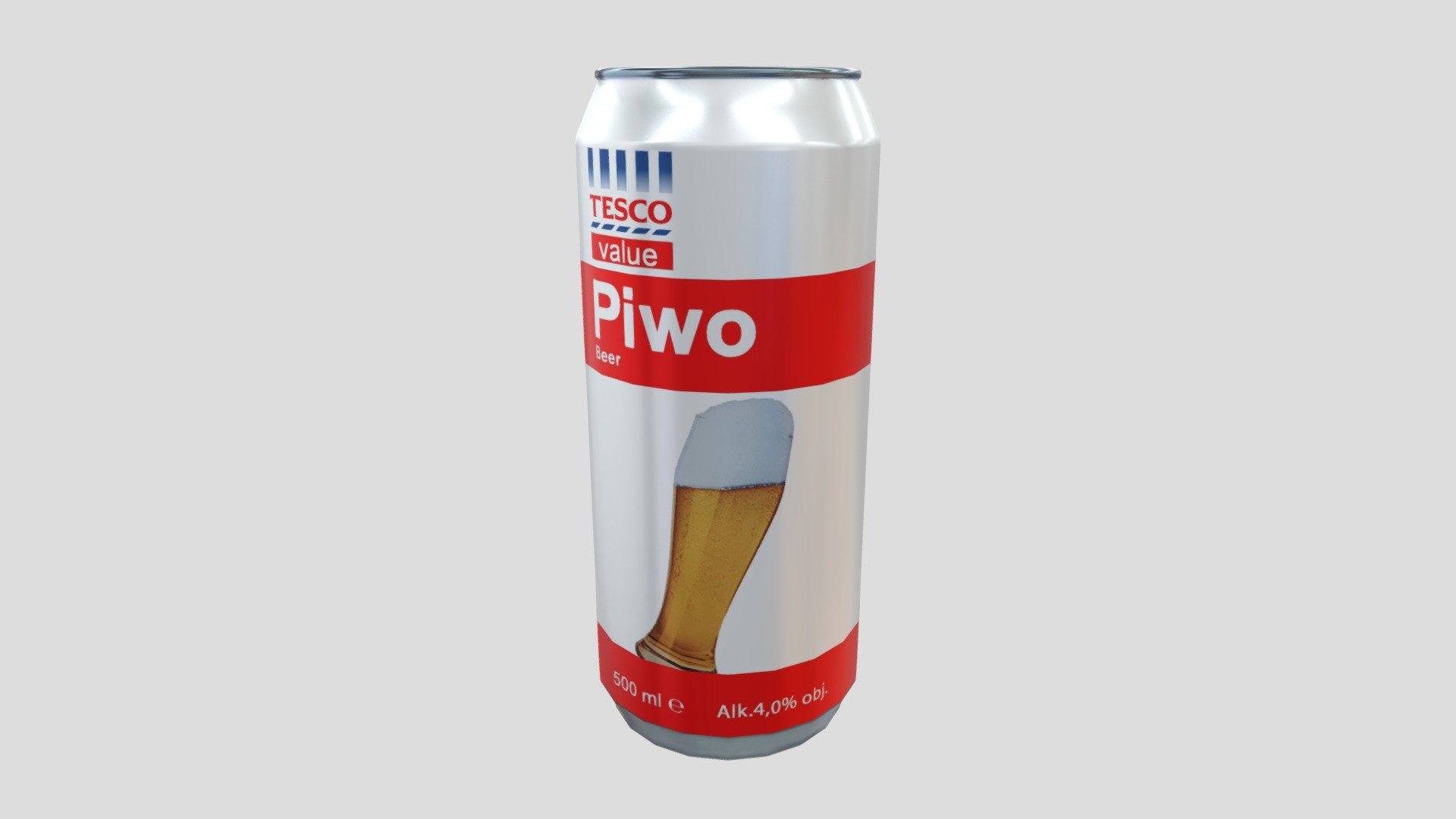 Piwo TESCO - Download Free 3D model by Nel_ame [57bf206] - Sketchfab
