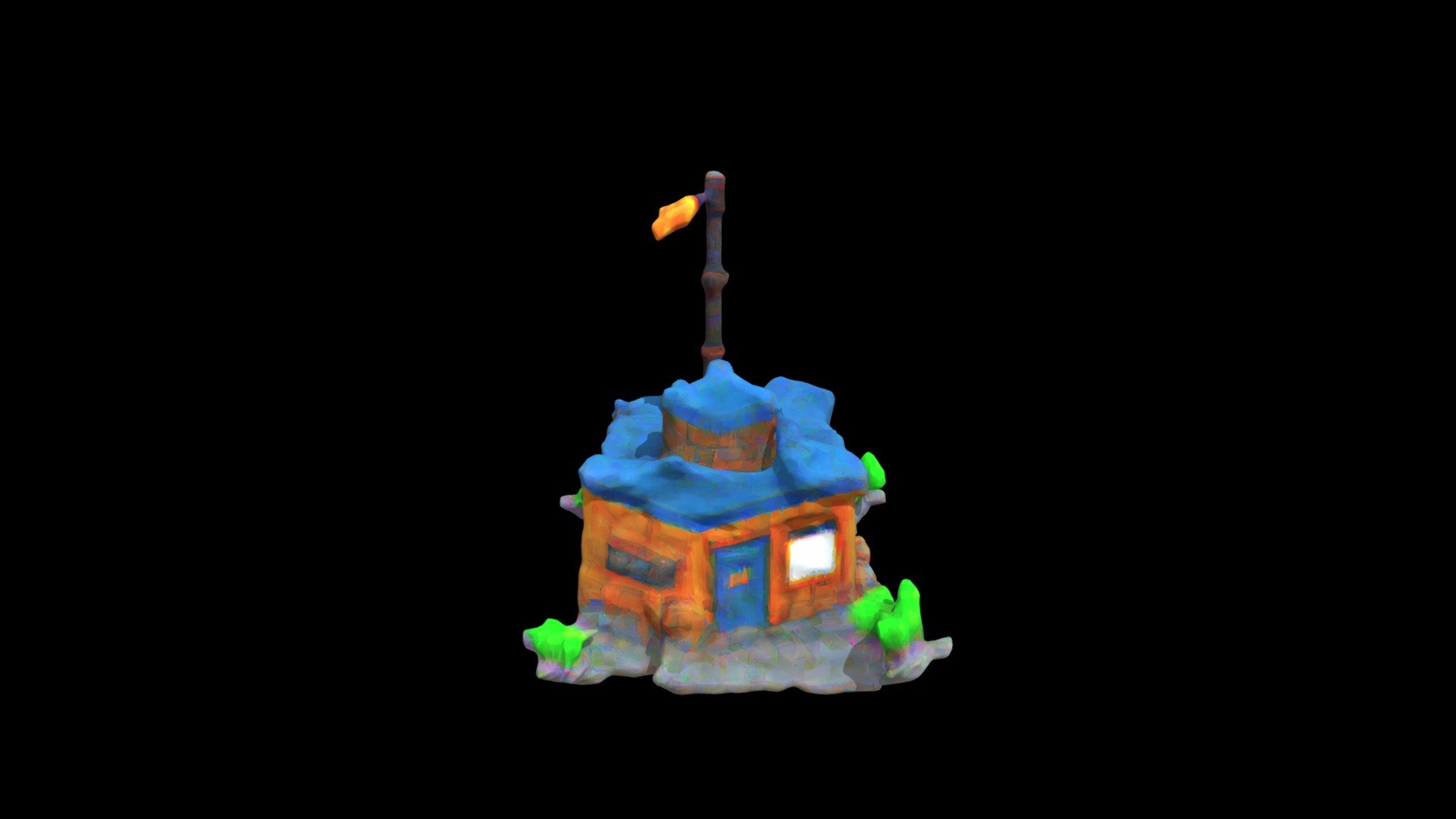 junkyard slum houses and shops. pixel art asset - Download Free 3D ...