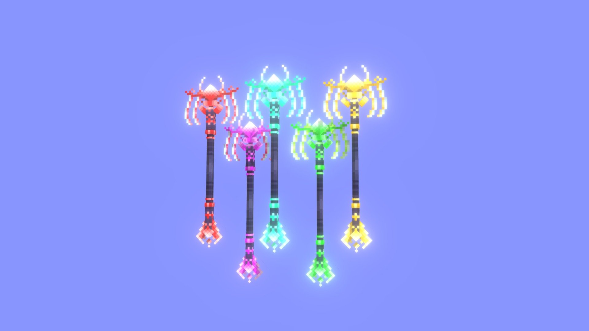Atlantis Magic Staff - 3D model by Vaskel [57c45c4] - Sketchfab
