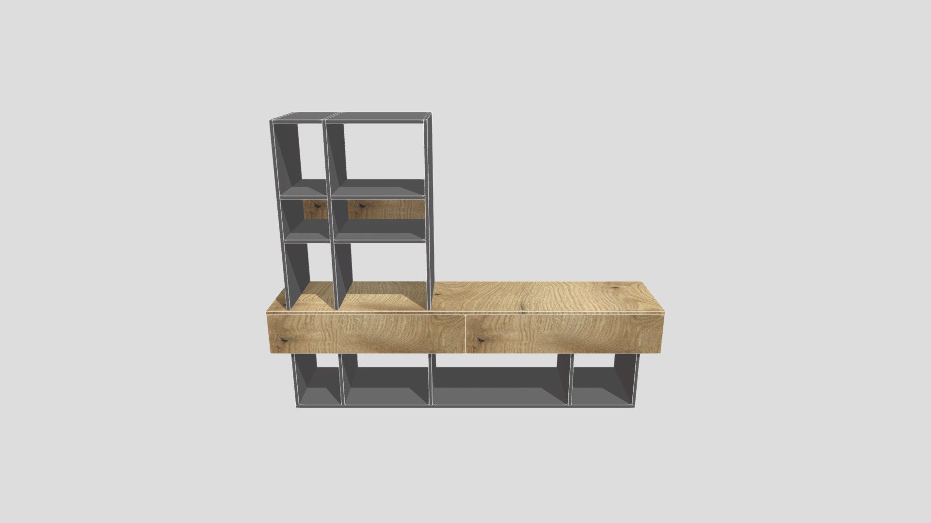 Wall Note GraphiteOak Ewok Doros - 3D model by Modeling of cabinet ...