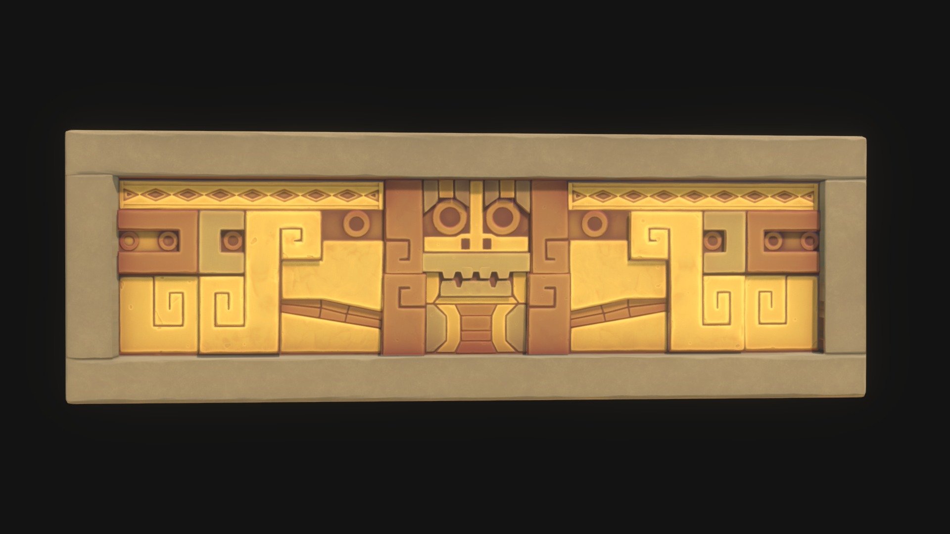 Panno Mayan Relief Panel - Buy Royalty Free 3D model by zames1992 ...