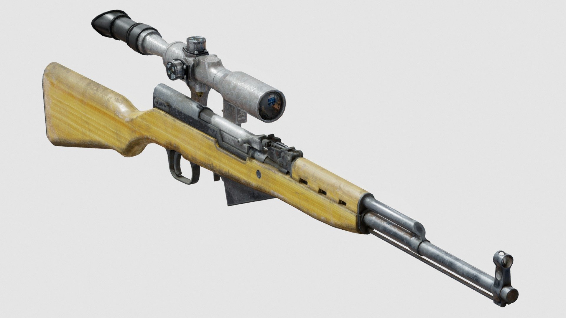 SKS with a scope - Download Free 3D model by Mateusz Woliński (@jeandiz ...