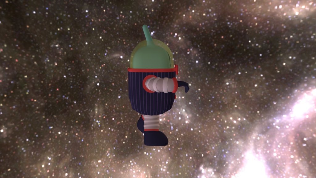 Alien in Space - 3D model by ricardotnet [57c90ec] - Sketchfab