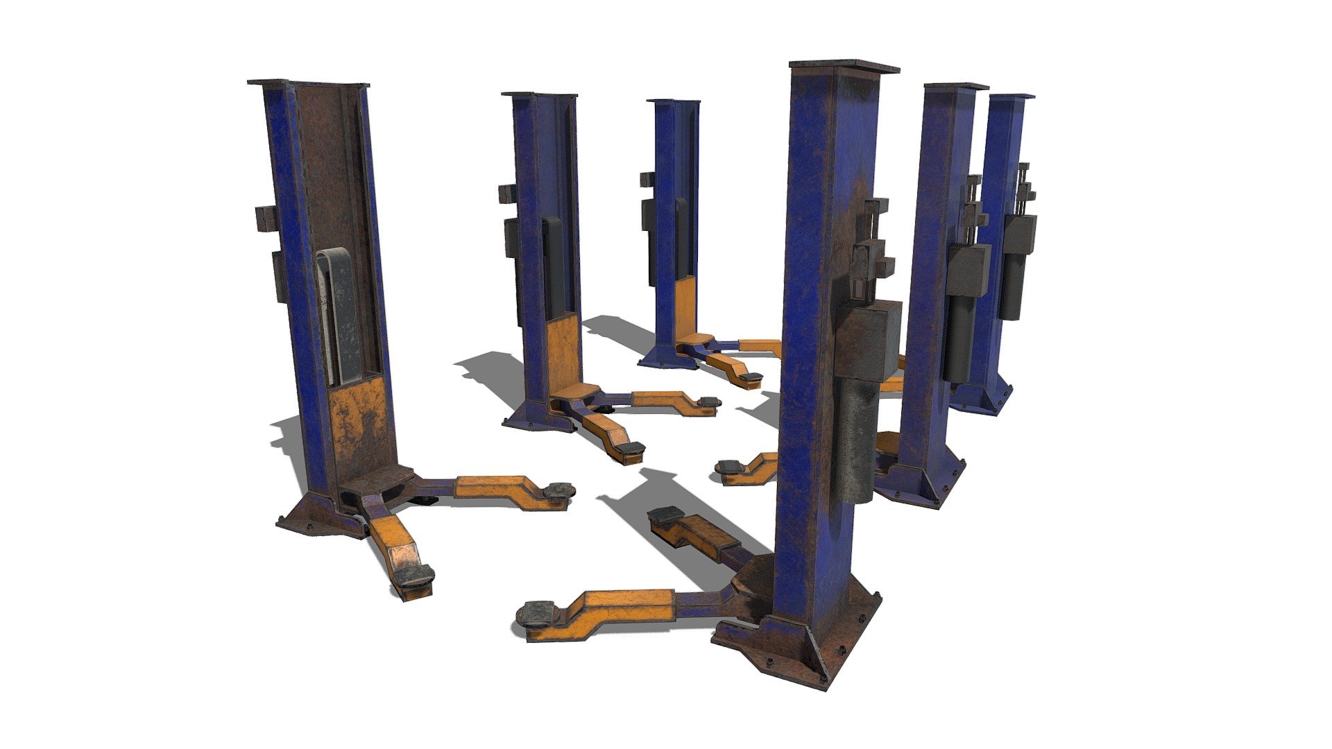 Hydraulic Car Lift - Mechanics / Garage - Buy Royalty Free 3D model by ...