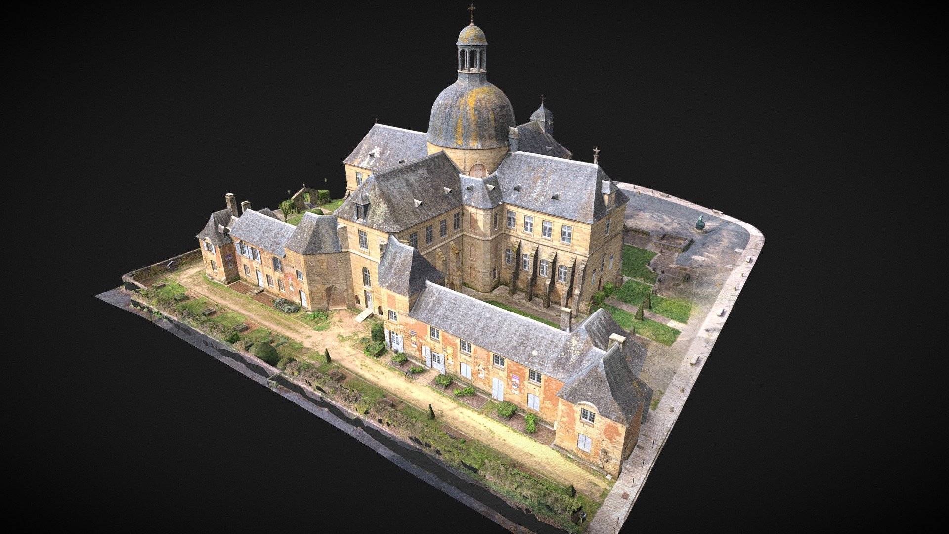 Ancien Hospice de Hautefort - 3D model by 3DA - Loïs PUIG (@3da.io) [57ca84d] - Sketchfab