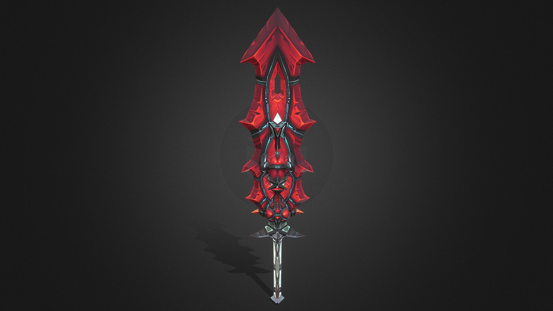 Stylized Fantasy RPG Sword - 3D model by DeepZone (@DeepZone3D ...
