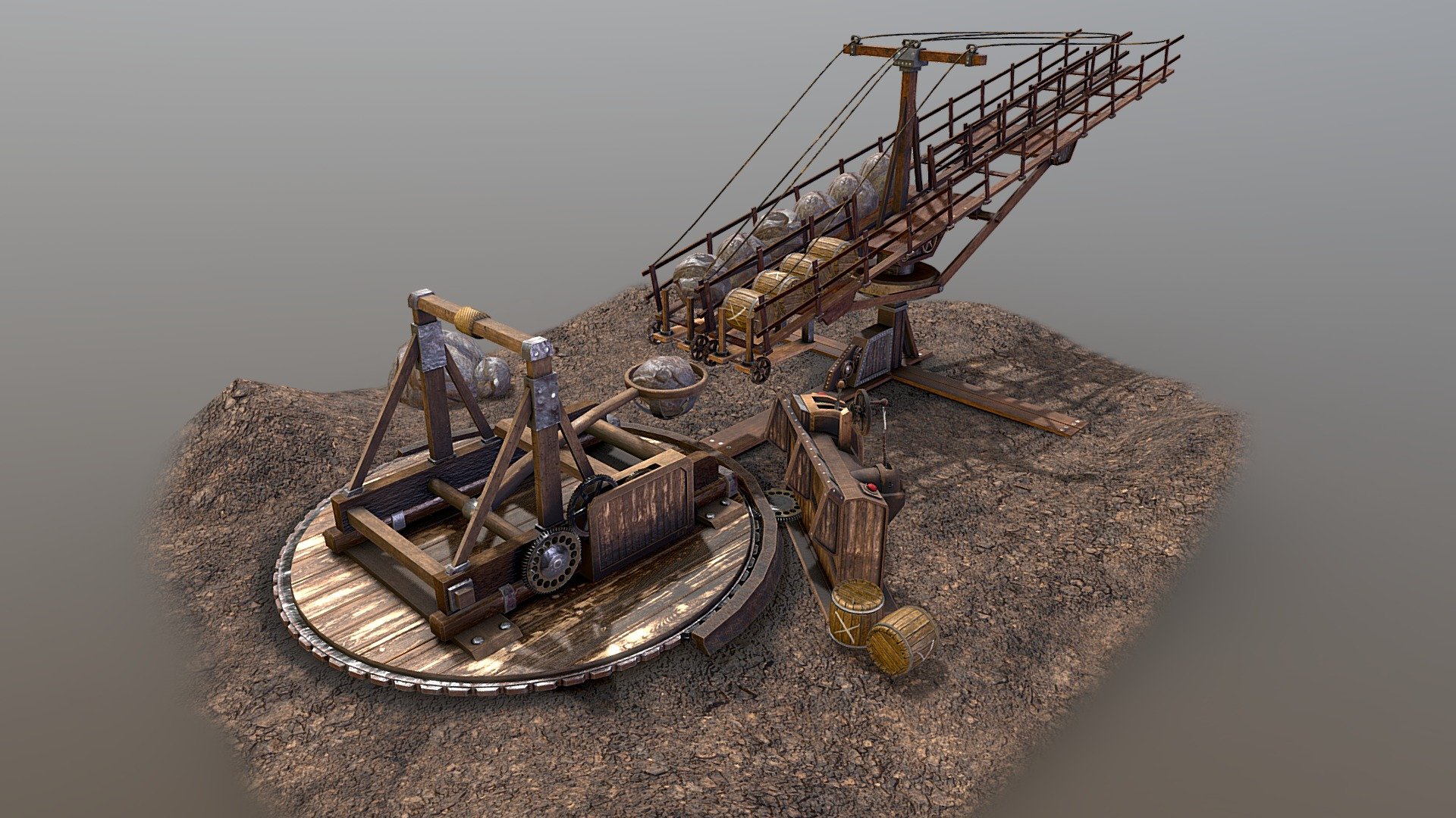 Catapult of Legion Crusher - 3D model by OBUR Games (@OburGames ...