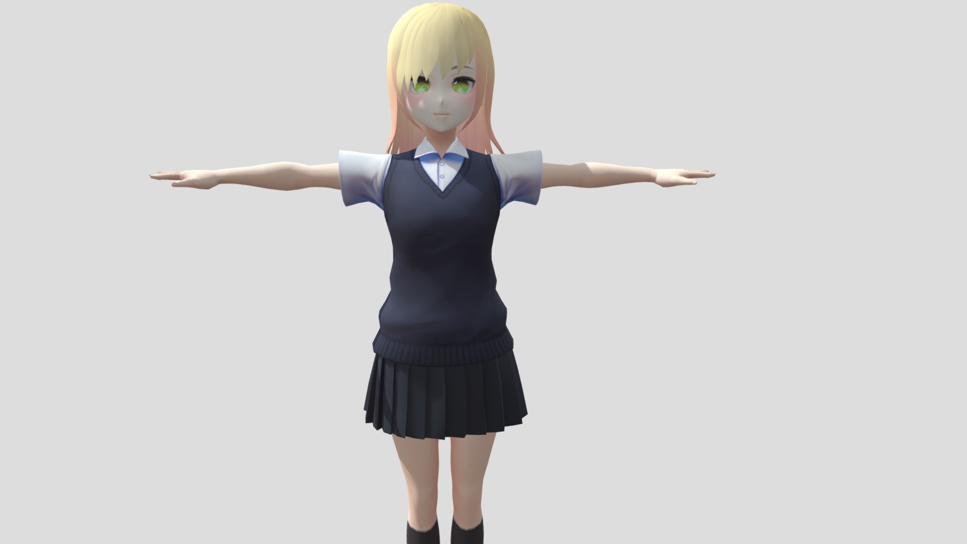 【Anime Character】Shinoa (Unity 3D) - Buy Royalty Free 3D model by 3D ...