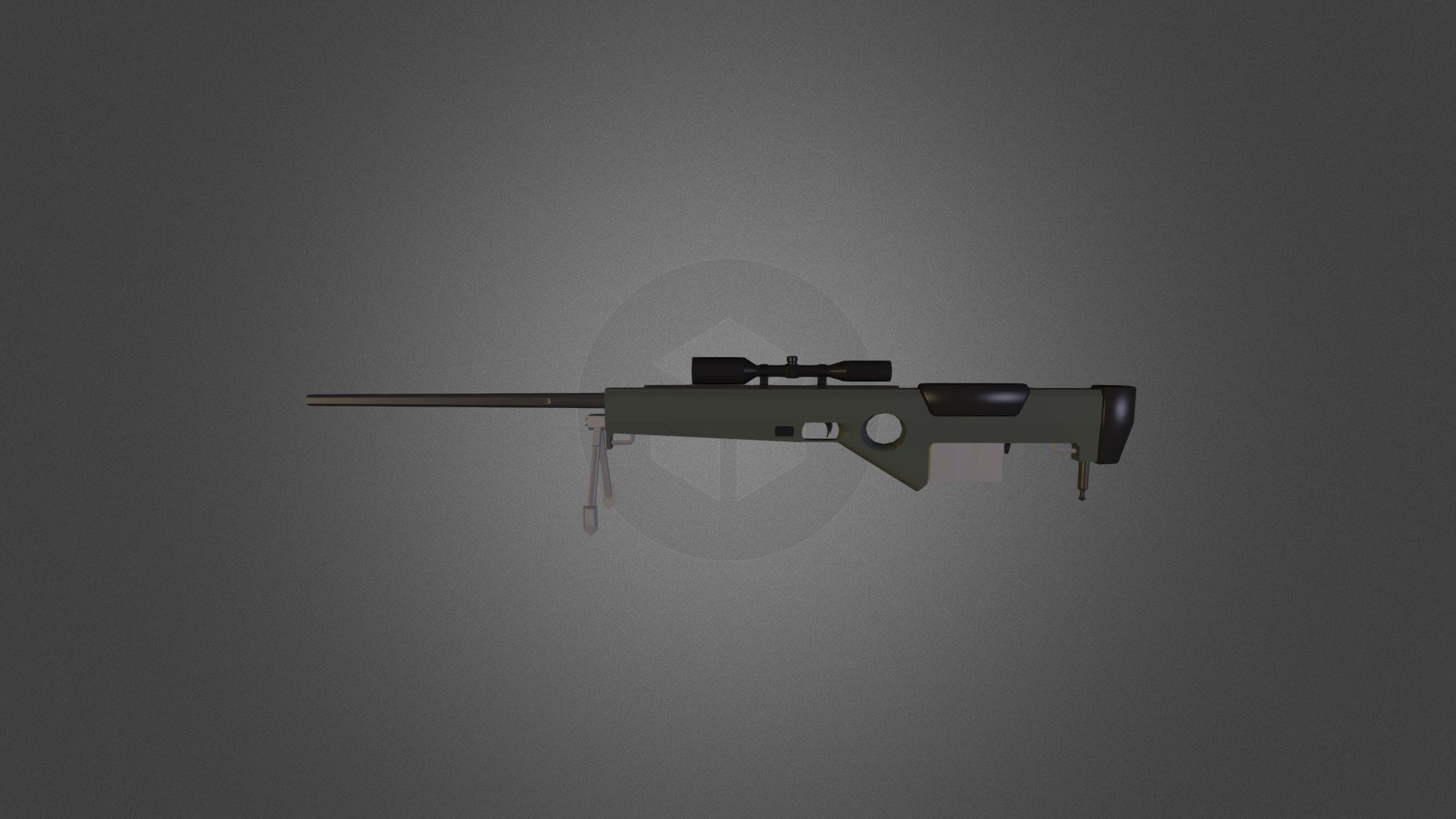 Bullpup Bolt Action Sniper Rifle - 3D model by Roman Matuszczak ...