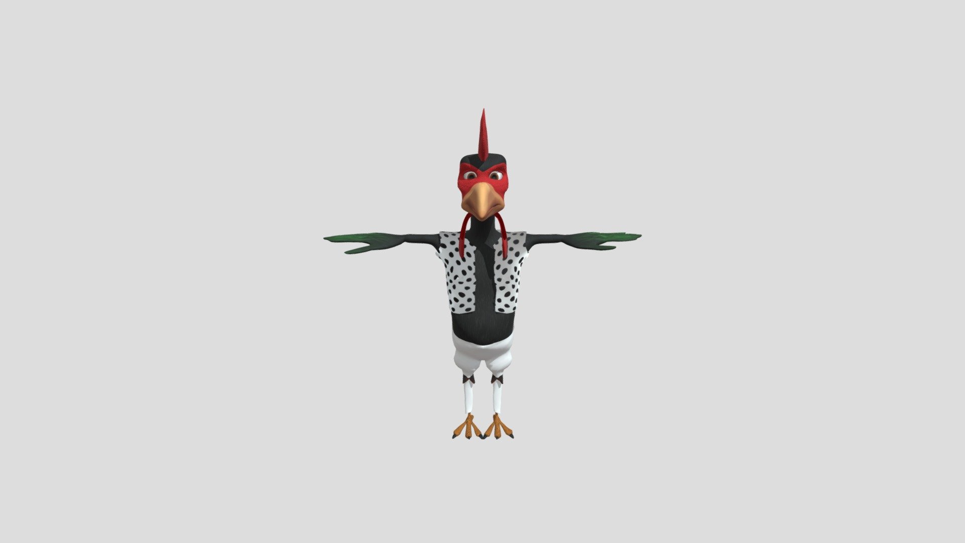 Black rooster - Download Free 3D model by Hamdoon-Animation ...