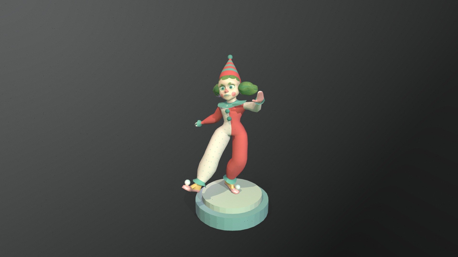 Clowngirl figurine - 3D model by Estrella Castro (@estrellacastro ...