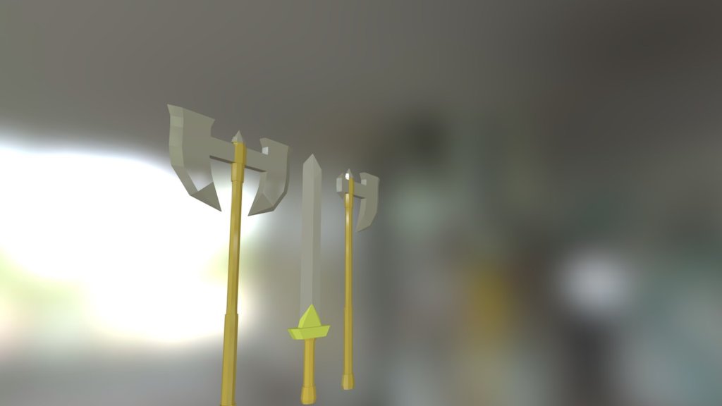 Low Poly Weapons - 3D model by Nathan Choo (@NathanChoo) [57d4cdc ...