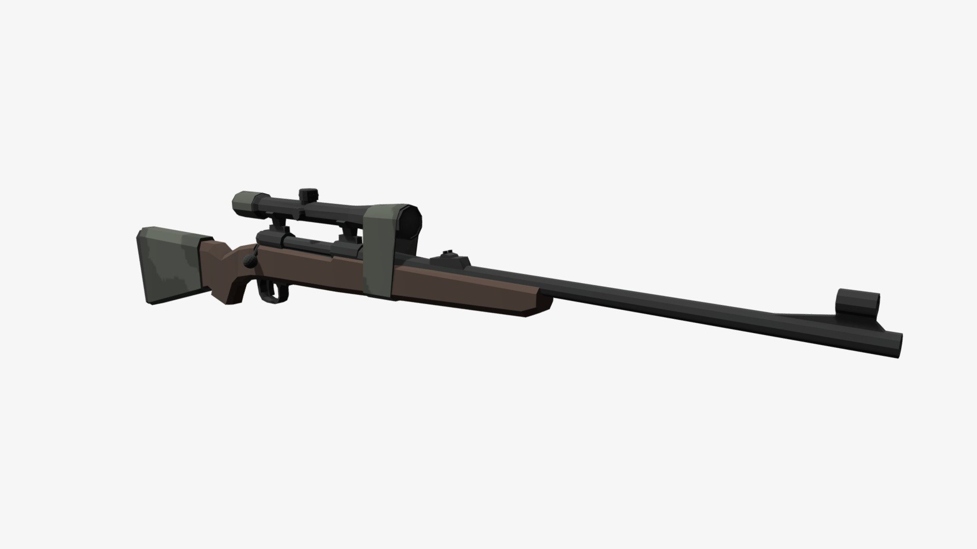Low Poly Winchester Model 70 - 3D model by samanthacford [57d57ce ...