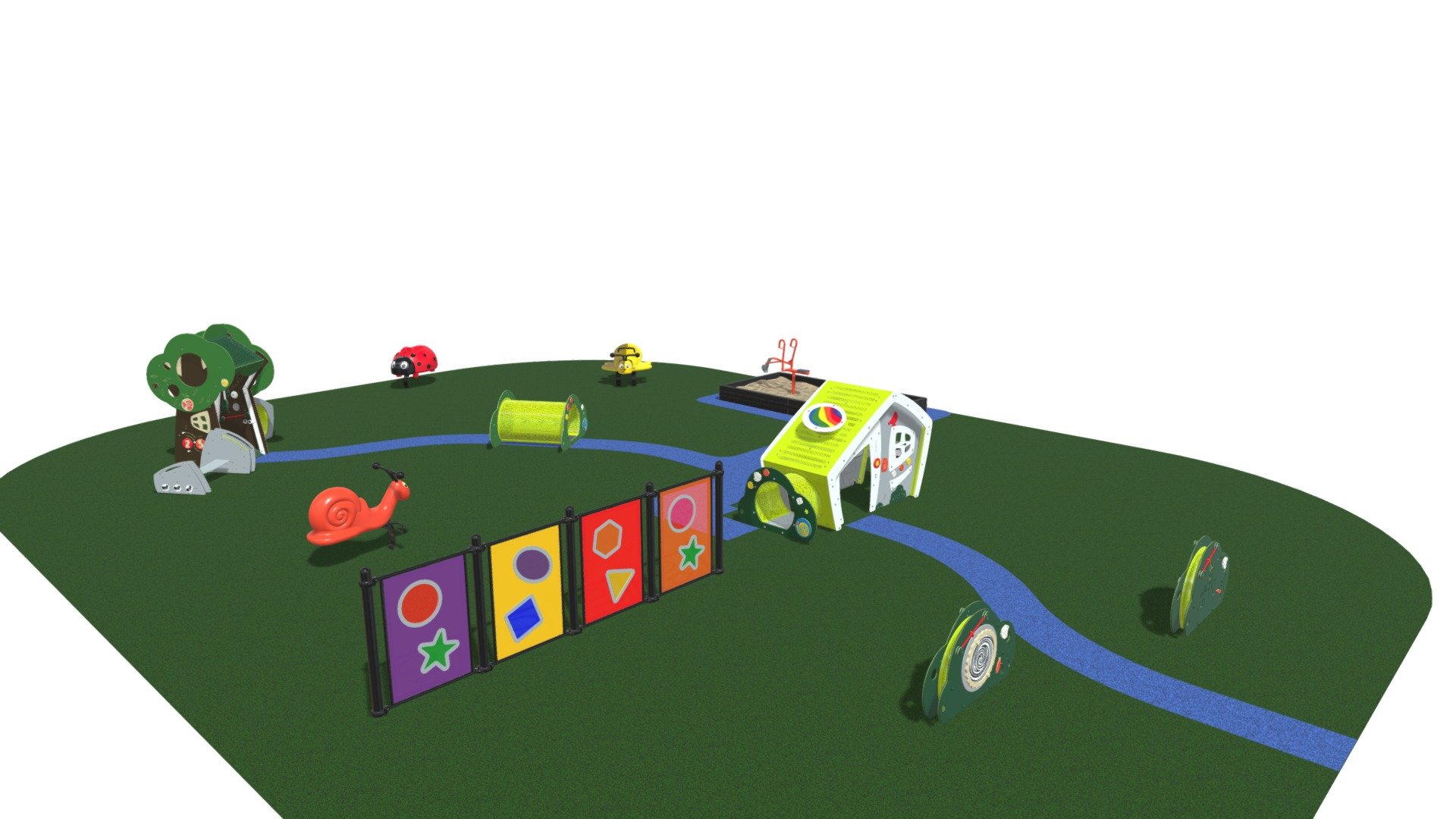 Mini City Config 3 Backyard Layout - 3D model by Miracle Recreation ...
