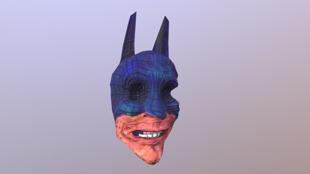 Batman face - 3D model by daxnorman [57d7425] - Sketchfab