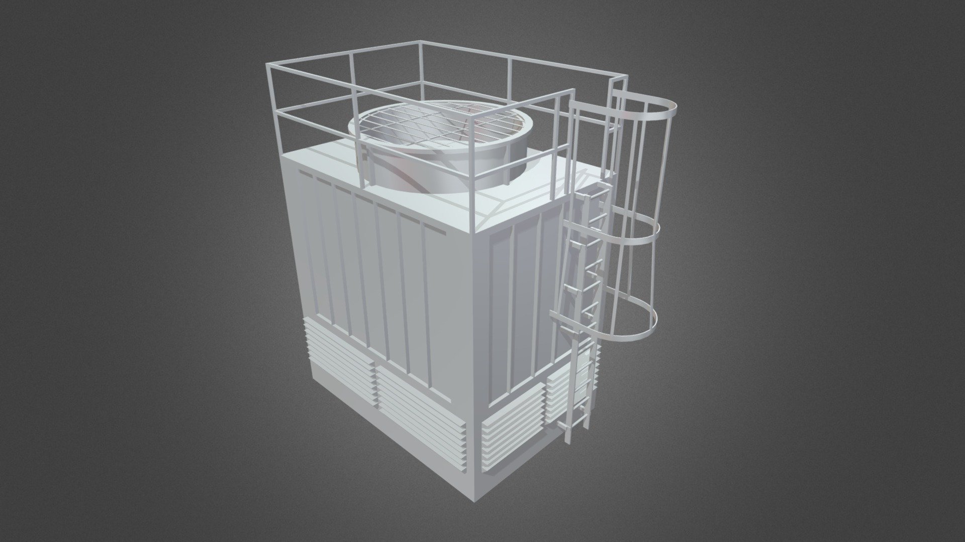 Cooling Tower - 3D model by Steven Bioletti | Steveb3d (@steveb3d ...