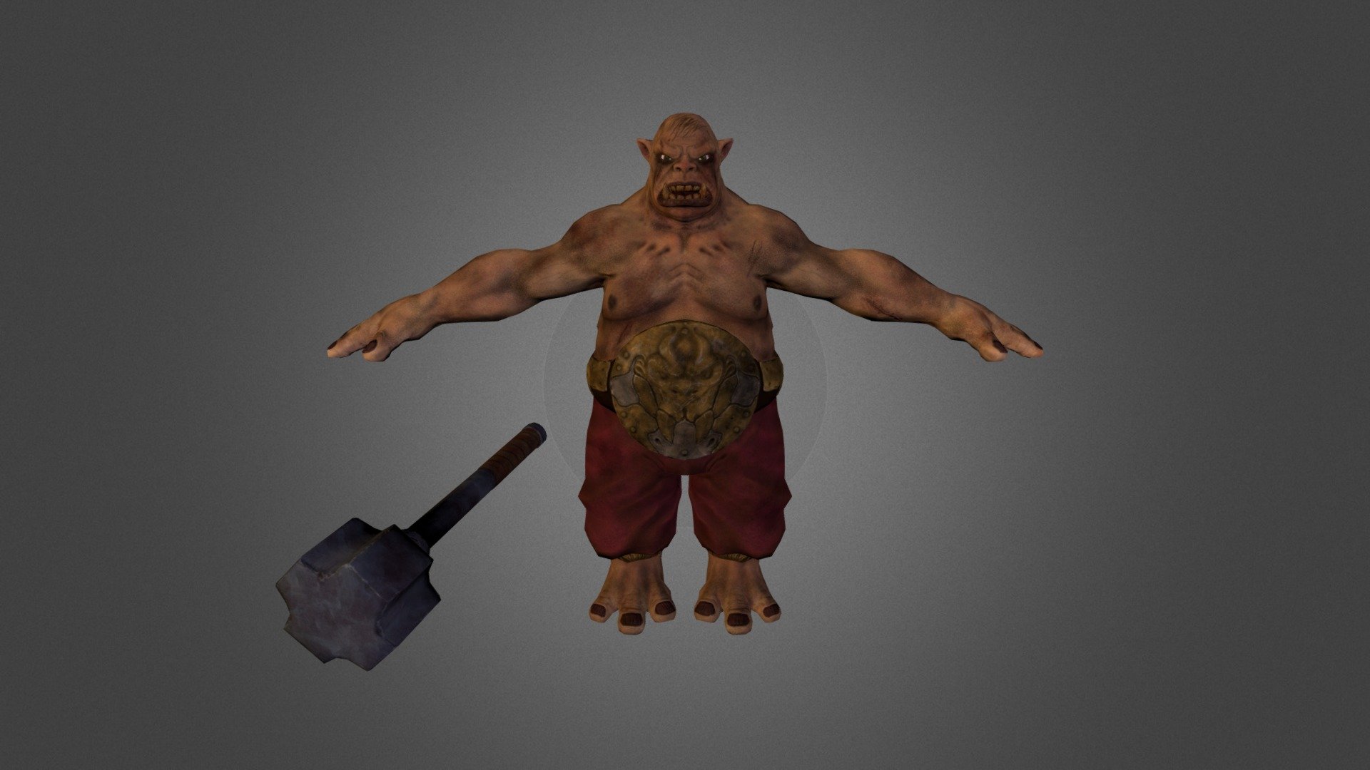 Ogre - 3D model by Craftworks Studio (@yuzrass5) [57da1c6] - Sketchfab
