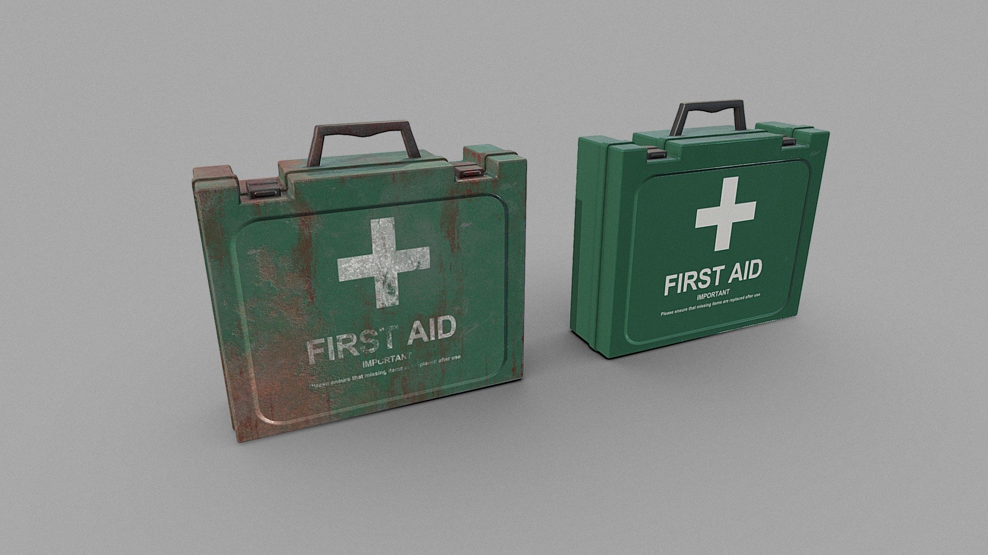 First aid boxes - Buy Royalty Free 3D model by Sousinho [57dab41 ...