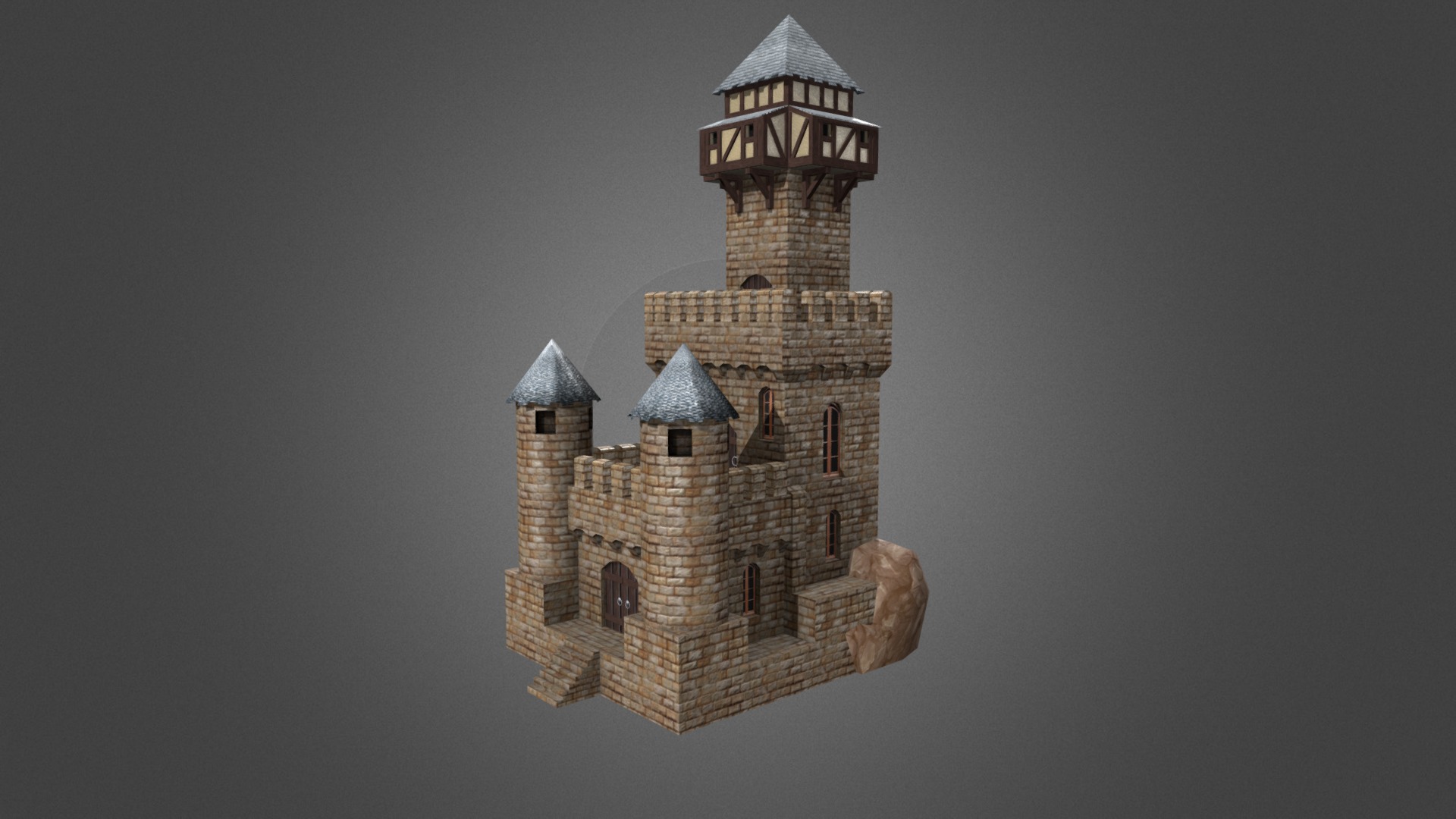 Medieval Tower Of Mistral - 3D model by CG Duck (@cg_duck) [57dcb78 ...